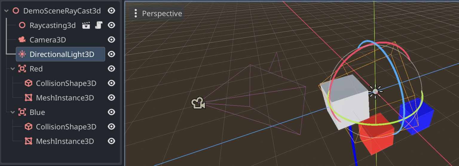 How to RayCast LineTrace in Godot - Blue Robot Guru