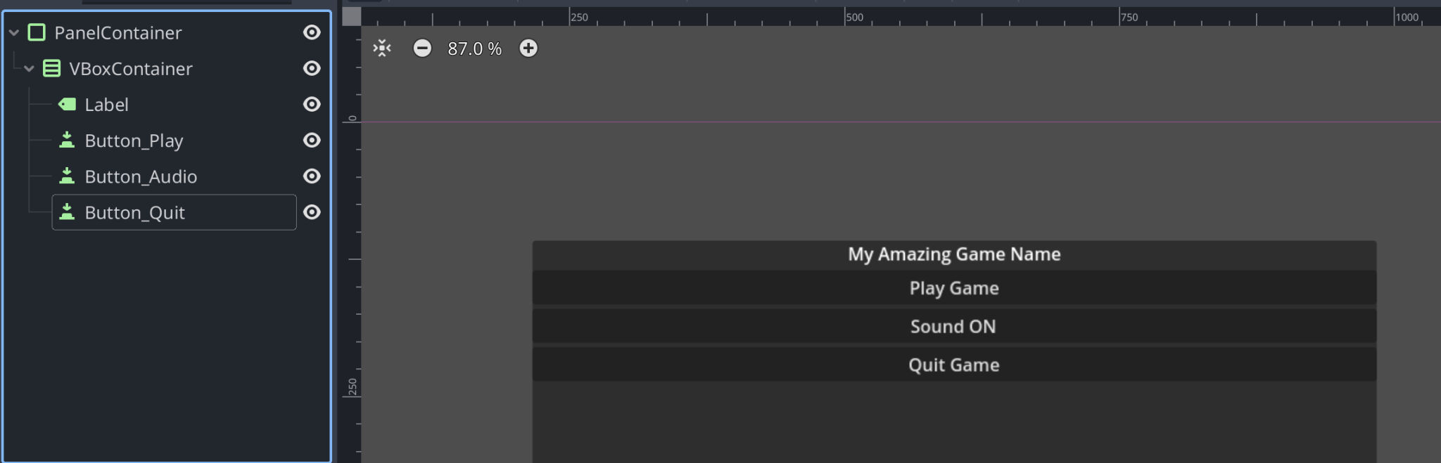 How to Create a Basic Main Menu in Godot - Blue Robot Guru