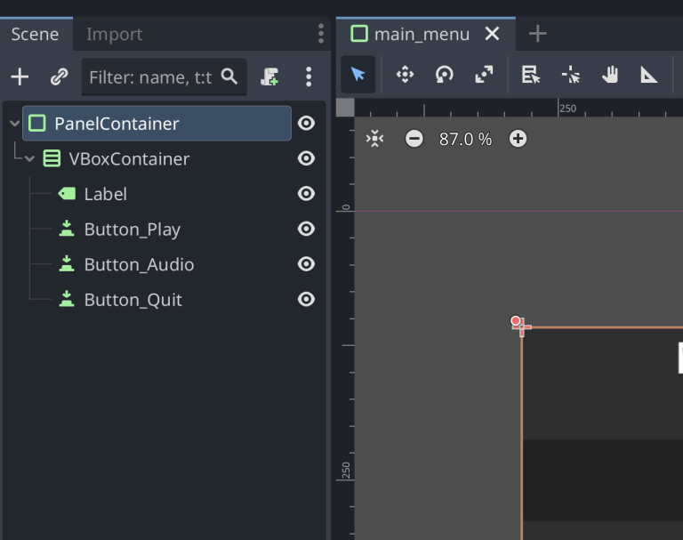 How to Create a Basic Main Menu in Godot - Blue Robot Guru