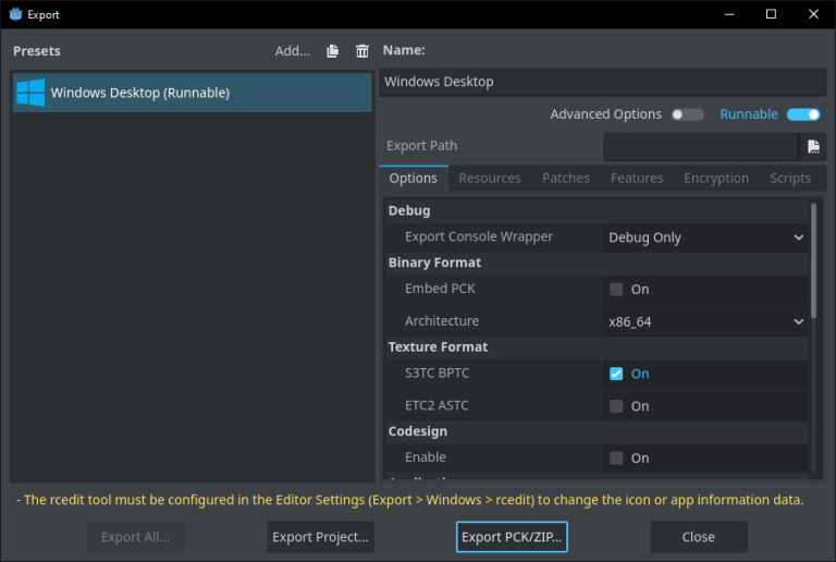 How to Export your Godot Project to Windows - Blue Robot Guru